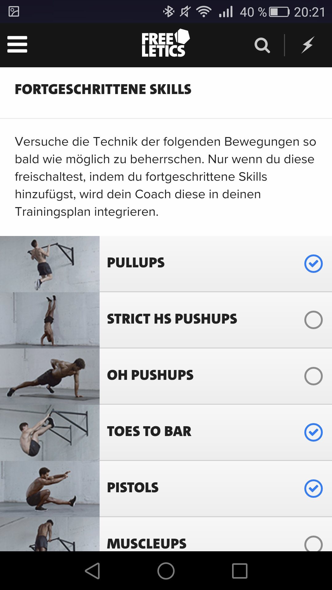 RUNTASTIC RESULTS im Vergleich mit FREELETICS - fitness-factory.net